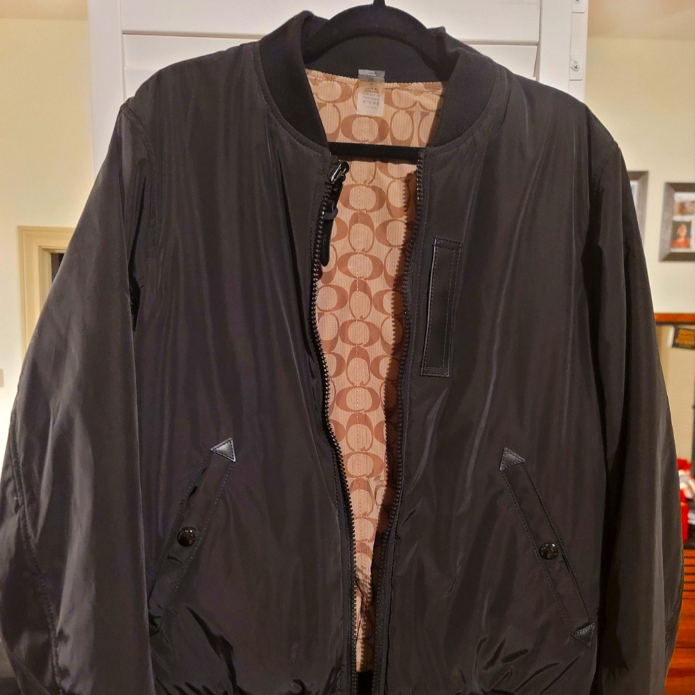 Coach Signature Reversible Bomber Jacket! M - Gem